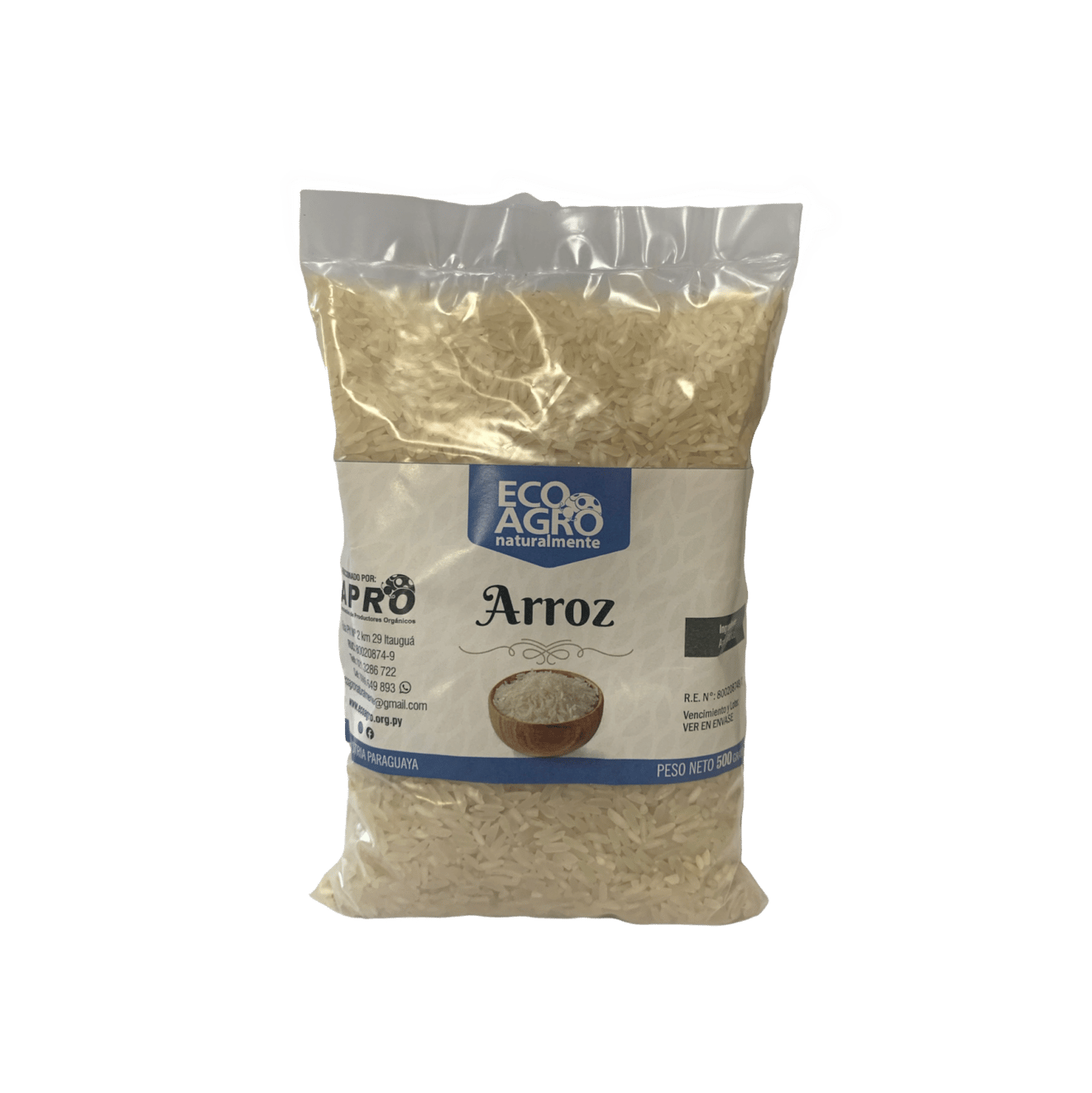 Arroz Blanco x 500 gramos - EcoAgro