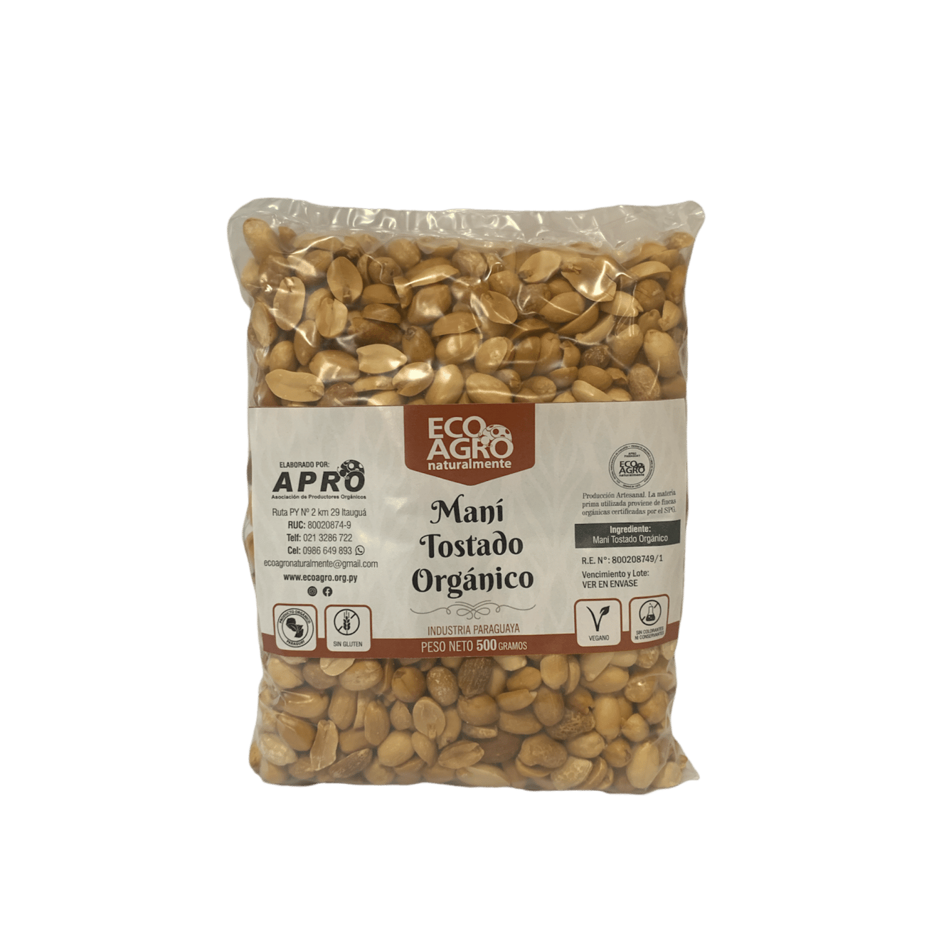 Maní Tostado x 500 gramos - EcoAgro