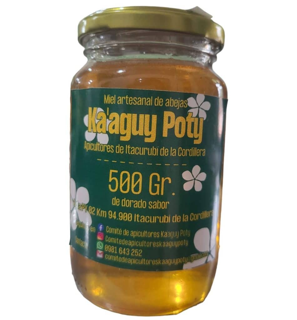 Miel artesanal de abejas Ka’aguy Poty x 500 grs. - EcoAgro